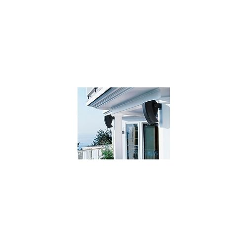 251 Outdoor Environmental Speakers (Pair), Black with Music Amplifier
