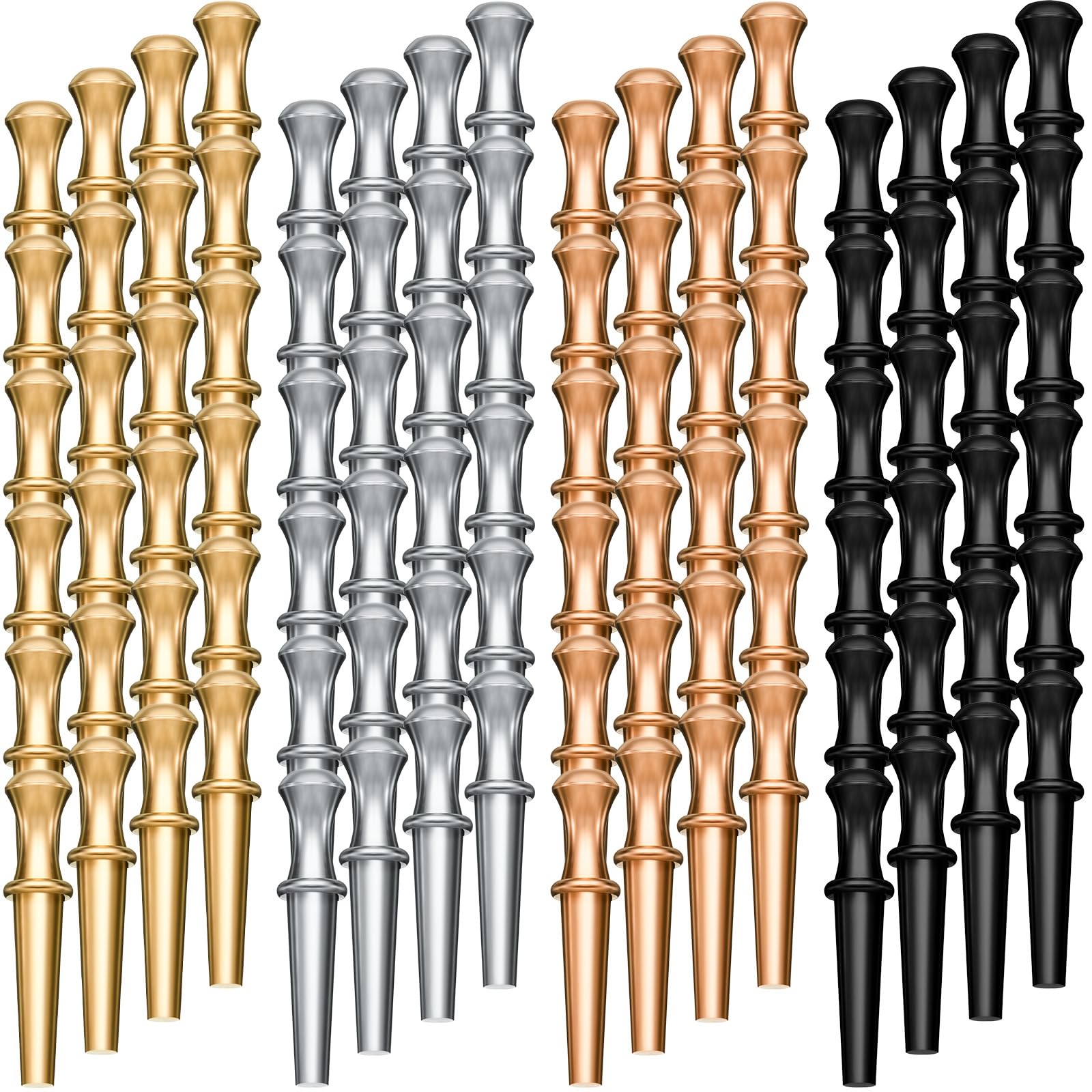 96 Pieces Cribbage Board Pegs Metal Cribbage Pegs Fit 1/8 Holes with Drawstring Storage Pouch Cribbage Accessories for Traditional Peg Board Game