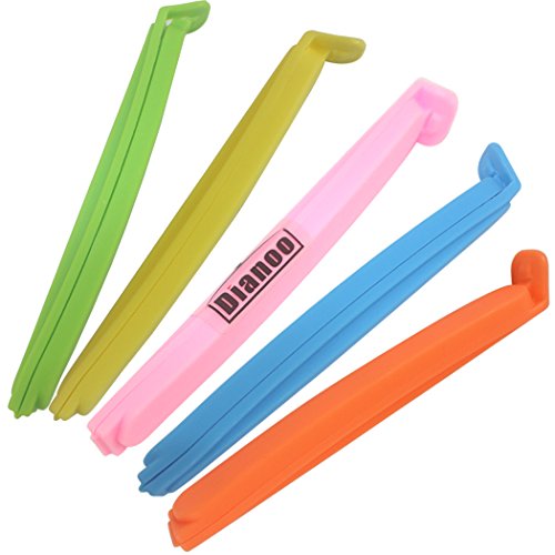 Dianoo 20PCS Food Sealing Clips for Kitchen, Seal Sealing Bag Clips, 11.5CM (Random Colors)