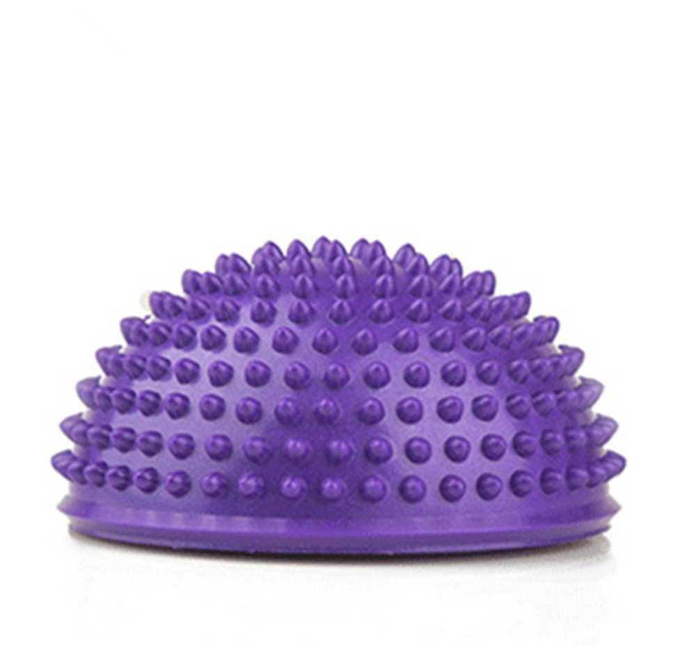 2Pcs Anti-Slip Foot Massage Ball Half Ball Massage Mat Exercise Balance Point for Gym Yoga Pilates (Pink)