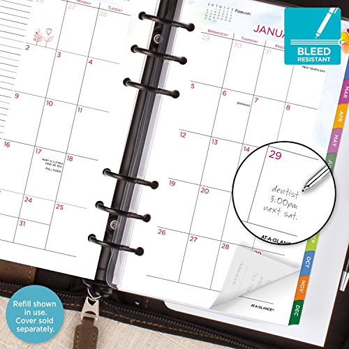 2022 Weekly & Monthly Planner Refill by AT-A-GLANCE, 53122 Day-Timer, 3-3/4" x 6-3/4", Size 3, Kathy Davis (KD71-285Y)