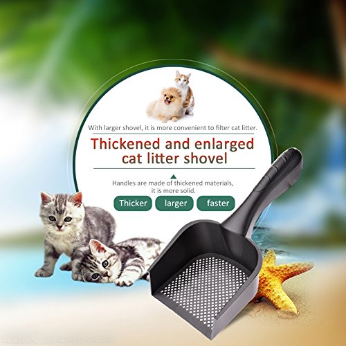 DHXYZZB Cat Kitty Litter Scoop Small Holes Fine Litter Scooper Shovel for Cat Dog Rabbits Hamster Snake Sifter Scoop High Qulity PVC Non-Toxic (2.5mm Hole)