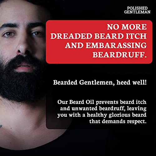 Beard Growth Oil for Men with Cedarwood and Tea Tree Oil - Easy Beard Dispenser and Pump for Mens Beard Care - Sulfate Free Beard Softener - Thickening Beard Exfoliator for Men (2oz)