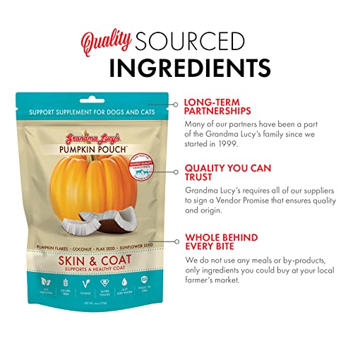 grandma lucy's Pumpkin Pouch 6 oz, Skin and Coat