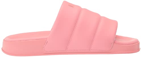 adidas Originals Women's Adilette Essential Slide Sandal, Super Pop/Super Pop/Super Pop, 6