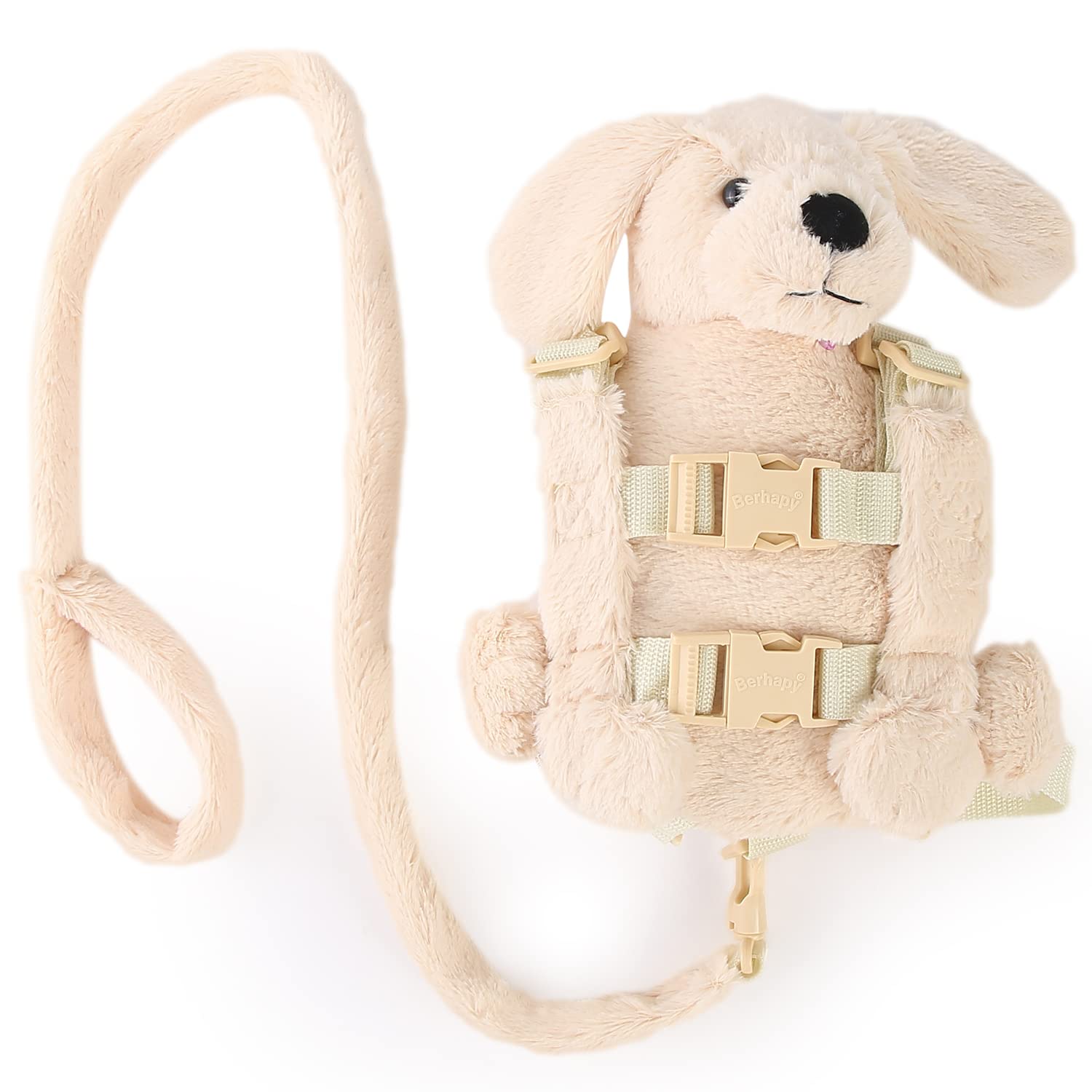 Berhapy 2 in 1 Naughty Dog Toddler Backpack Harness with Safety Leash for Children’s Walking Kids Leash for 1-3 Years Old Boys and Girls