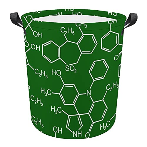 Chemistry Science Oxford Cloth Laundry Basket with Handles Storage Basket for Toy Organizer Kids Room Nursery Hamper Bathroom