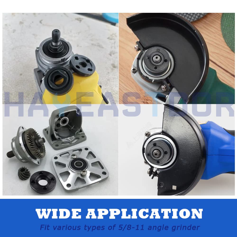 4PCS 5/8 Angle Grinder Outer Lock Nut 2 Pack Flange Nuts for Compatible with 5/8"-11 Dewalt Bosch Black Decker Makita HE001-2