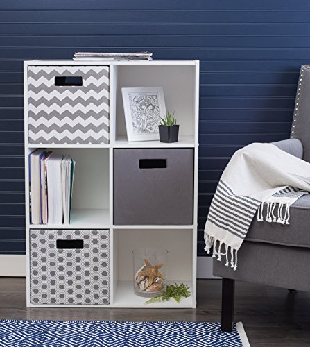 DII Poly-Cube Storage Collection Hard Sided, Collapsible Solid, Small, Gray