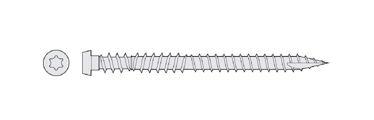 Cap-Tor xd - #10 x 2-1/2" - #43 Ashwood - 305 Stainless Steel Capstock & Composite Deck Screws - 350 Pc Deck Pack