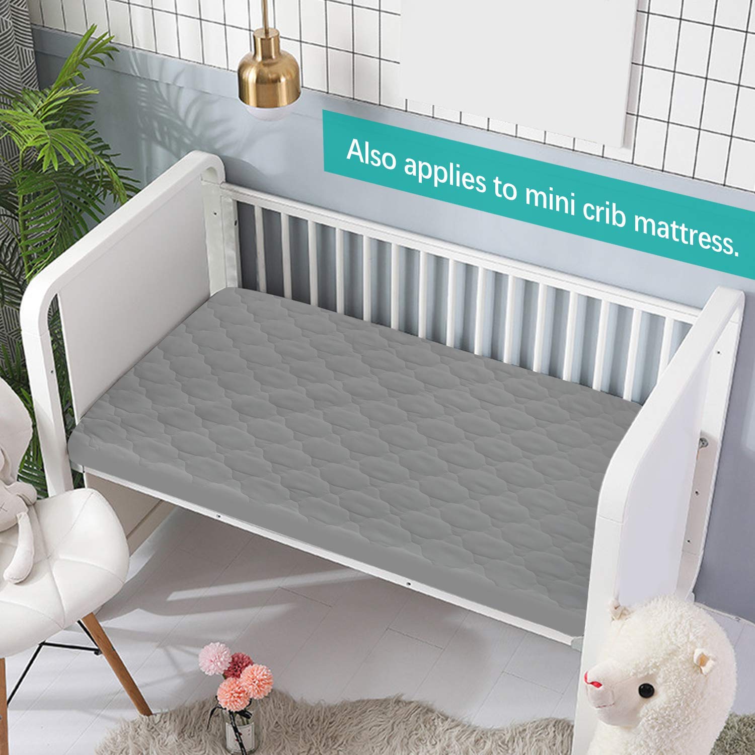 Pack n Play Mattress Protector Waterproof and Pack and Play Sheet Fitted