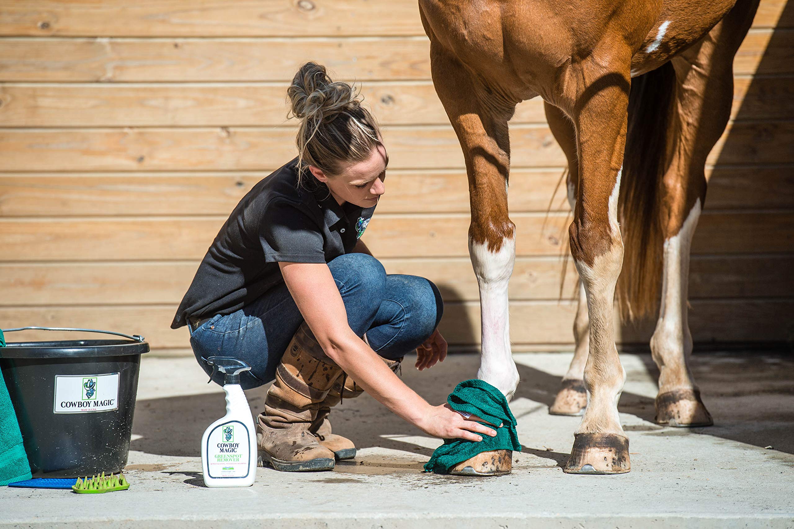 Cowboy Magic Show Ready LIMITED EDITION Box Set - 32 Oz Rosewater Shampoo, 32 Oz Conditioner, 4 Oz Greenspot Remover, 4 Oz Superbody Shine, and Bonus Gifts