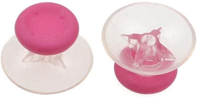 2PCS 3D Analog Joystick Grip Cap for Xbox 360 Xbox360 Mushroom Joystick Cap Controller Replacement (Pink)
