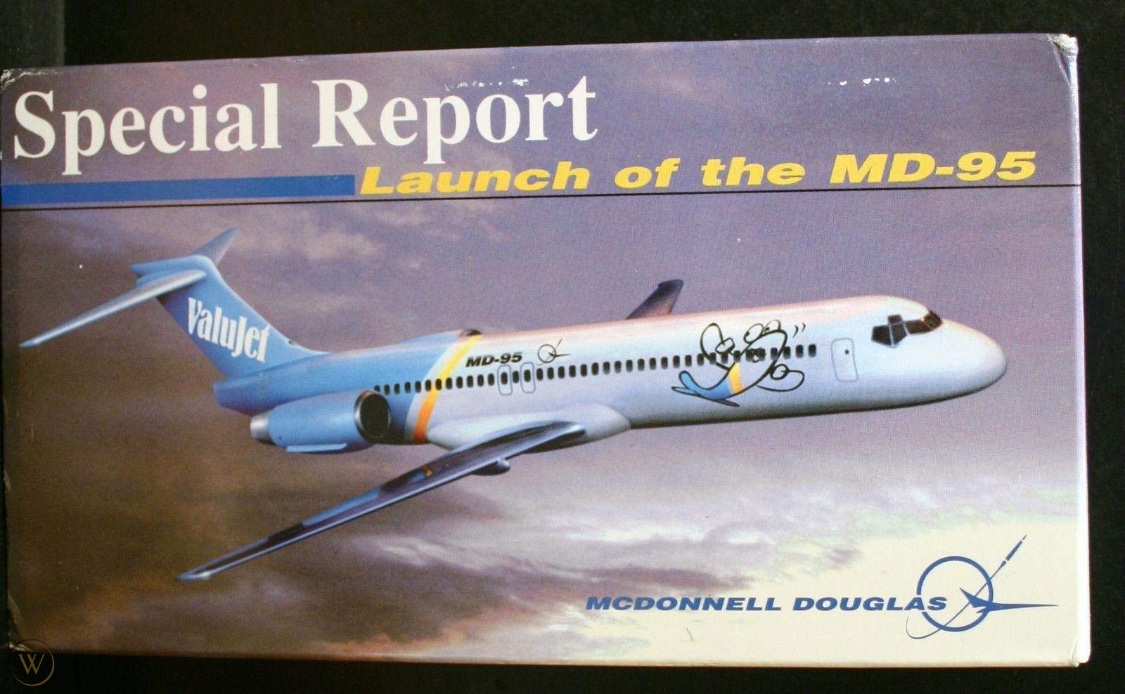 McDonnell Douglas Special Report Launch of The MD-95 VHS Home Video Rare Hard to Find