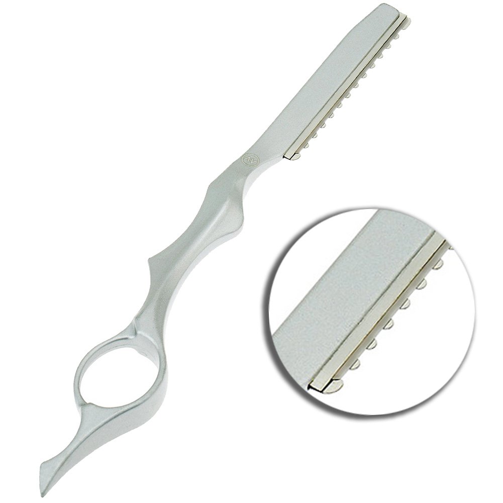 Barber Supplies Hair Tools Feather Styling Hair Cutting Razor Grip Handle Stainless Steel Razor Blade for Professional Look and Styling