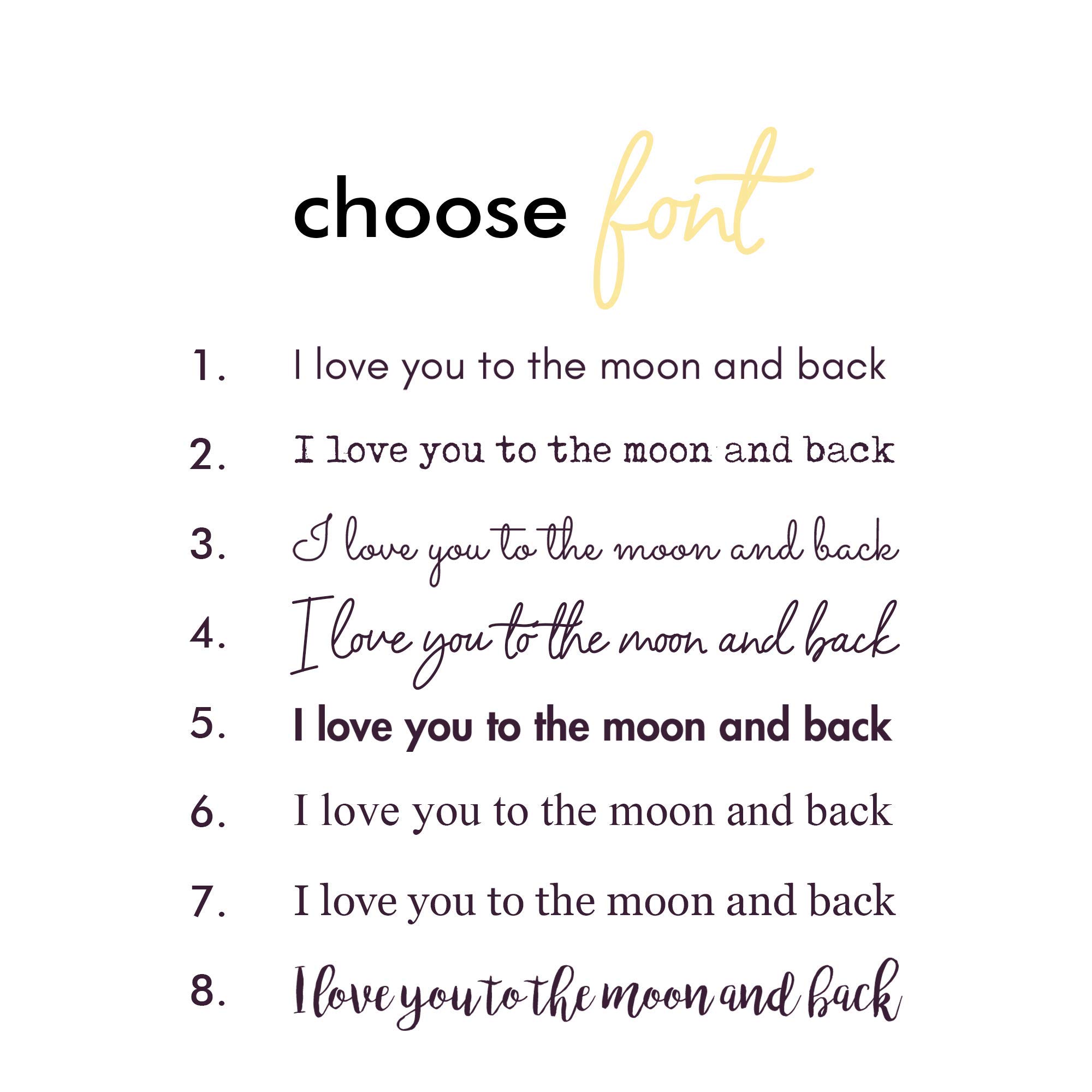 Personalized Night Light for Kids Gifts for Baby Nursery Lamp Bedroom Decor Love You to The Moon