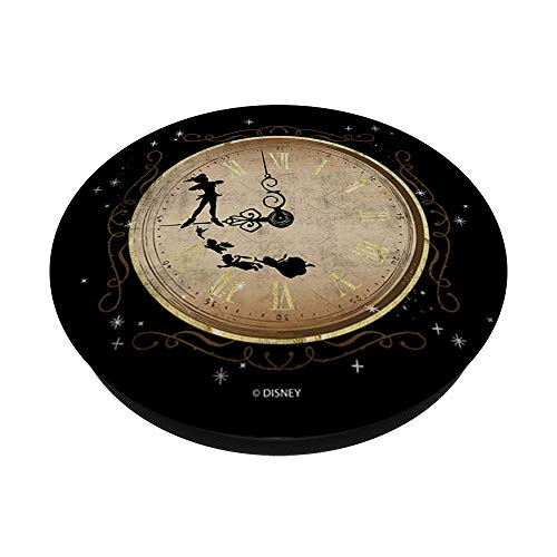 Disney Peter Pan Wendy John Michael & Tink Tick Tock Clock PopSockets PopGrip: Swappable Grip for Phones & Tablets