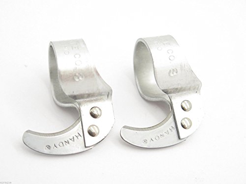 2-pk Handy Twine Knife Ring Size 12 Curved Blade Utility Finger Razor String Box Thread Cutter