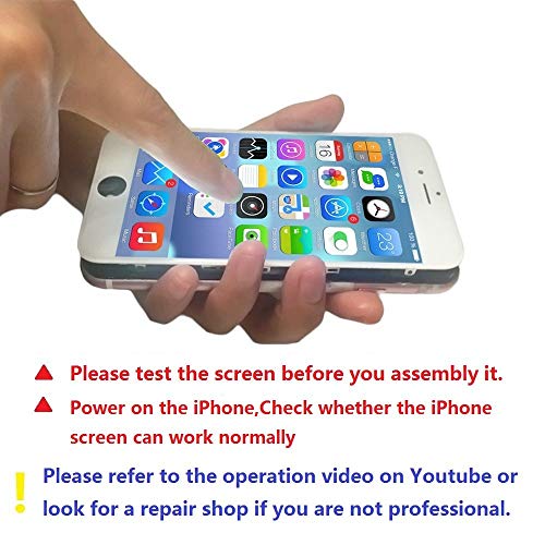 Brinonac Screen Replacement for iPhone 8/SE 2020 4.7 inch LCD Digitizer Touch Screen LCD Replacement Screen Frame Assembly Full Set with Tools and Screen Protector (Black)