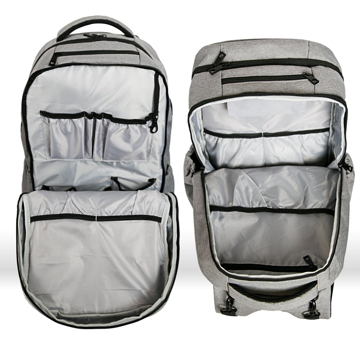 Diaper Bag Backpack with Stroller Straps, Baby Changing Mat & Multi Pockets - Insulated Milk Bottle Pockets, Water Resistant, Large Unisex Design for Men & Women (Large)