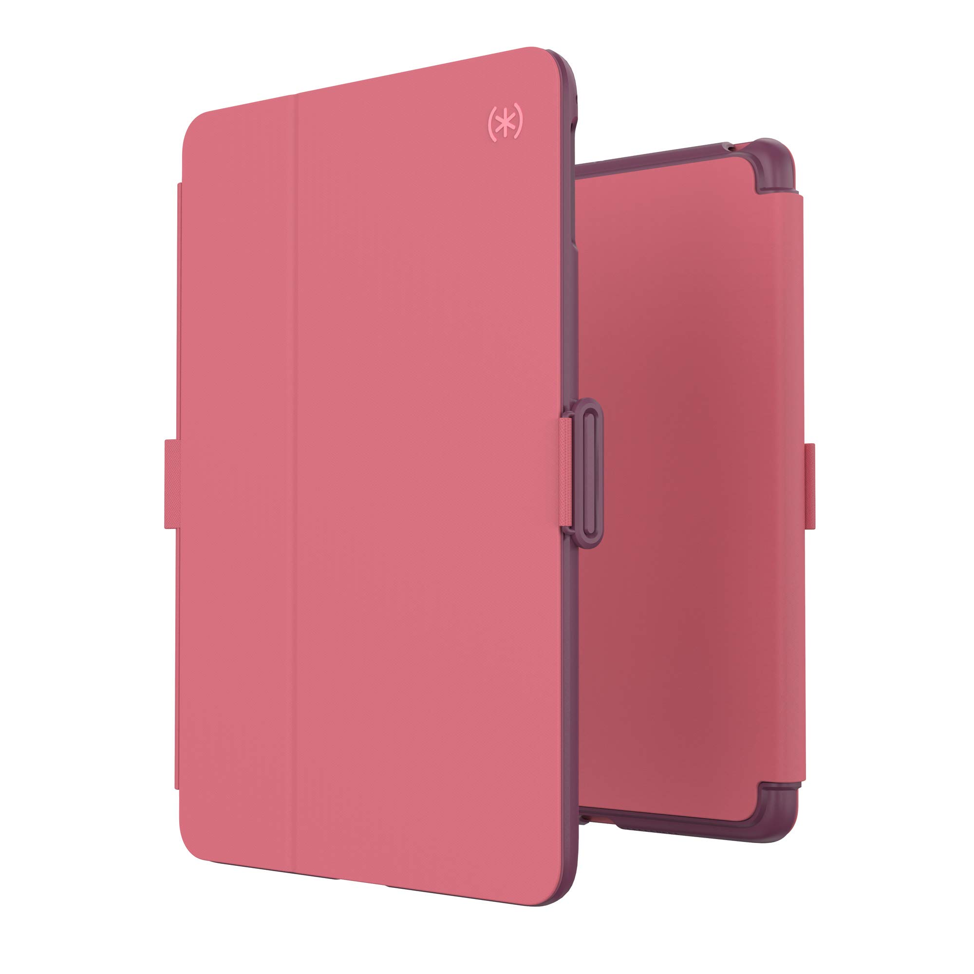 Speck Products Balance Folio iPad Mini 2021/iPad Mini 4/iPad Mini 5 Case and Stand, Royal Pink/Lush Burgundy