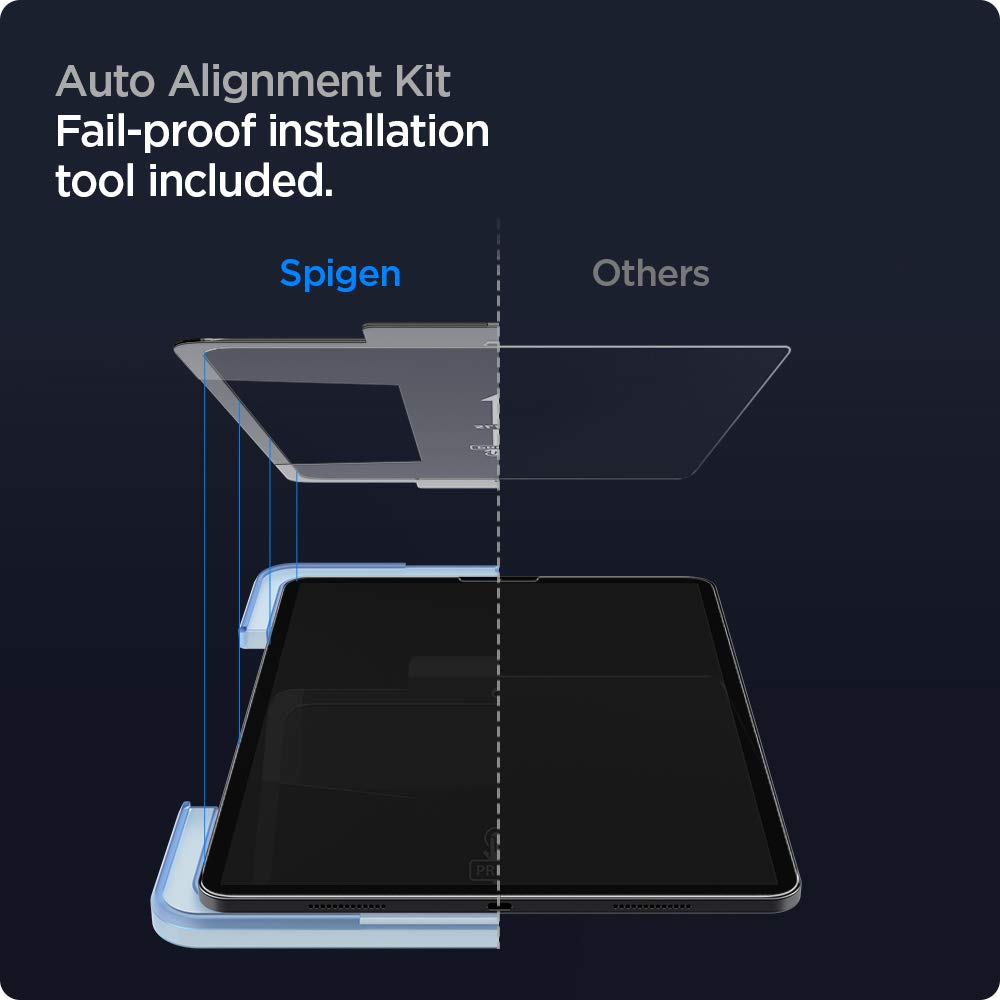 Spigen Tempered Glass Screen Protector [GlasTR EZ FIT] designed for iPad Pro 12.9 inch M2 (2022) / iPad Pro 12.9 inch (2021/2020/2018)