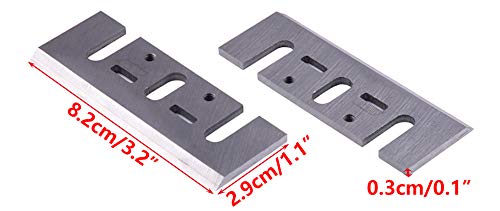 2pcs 3-1/4" (82mm) HSS Planer Blades fit for Makita 1900B Dewalt Bosch Machine High Speed Steel