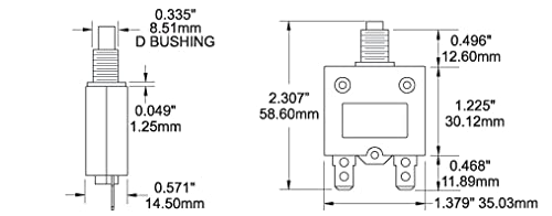 Blue Sea Systems 2131 Circuit Breaker Push BUT ST 7A