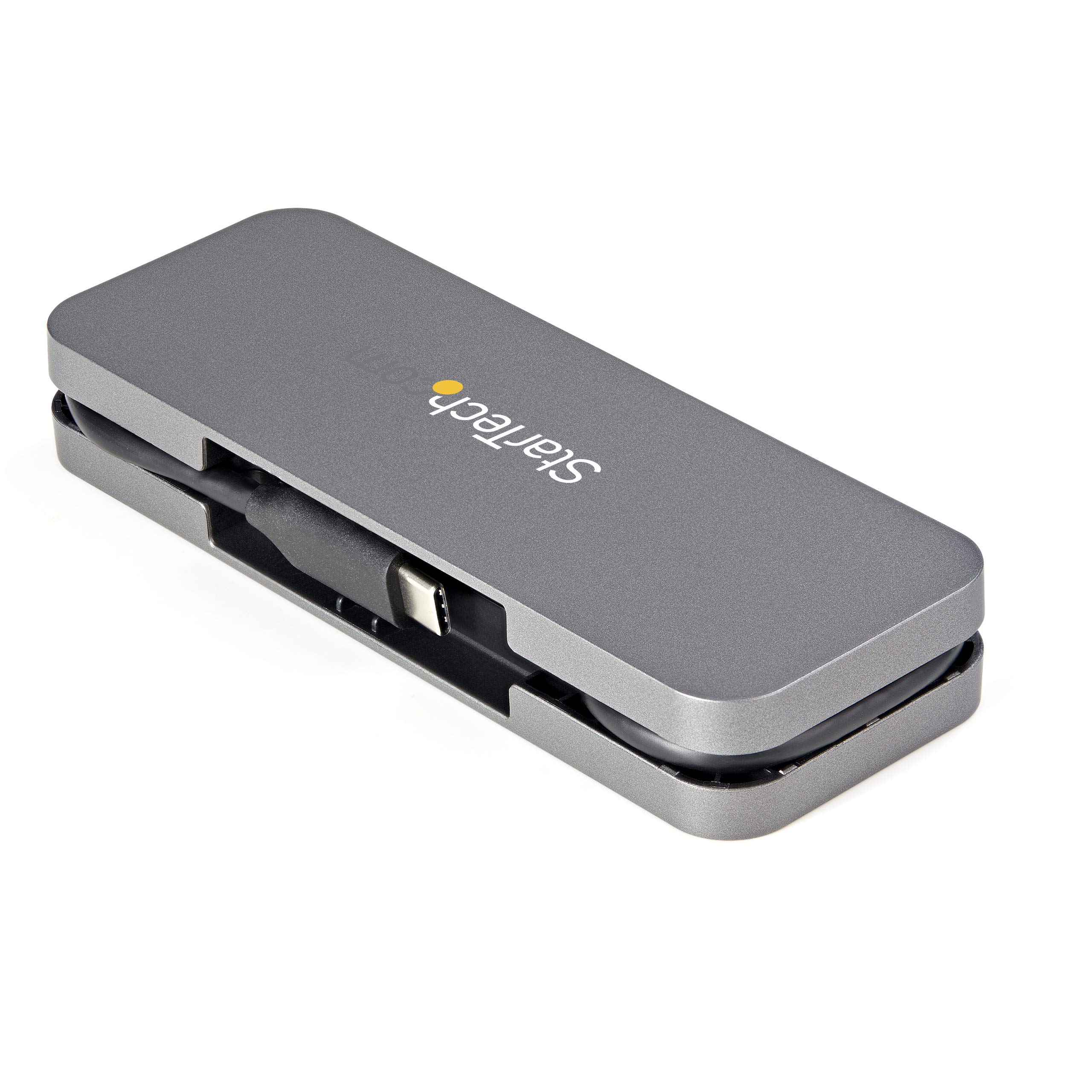 StarTech.com 4 Port USB C Hub - 4X USB-A - 5Gbps USB 3.0 Type-C Hub (USB 3.2/3.1 Gen 1) - Bus Powered Portable USB-C to USB-A Adapter Laptop Hub - 11.2" (28.5cm) Cable w/Cable Management (HB30CM4AB)