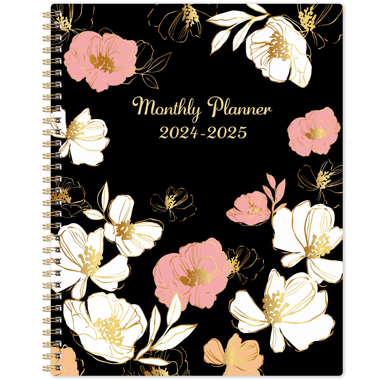 2024-2025 Monthly Planner/Calendar - 2 Year Monthly Planner 2024-2025, January 2024 - December 2025, 9" x 11" Planner with Monthly Tabs, Twin-Wire Binding, Two-Side Pocket, Perfect Organizer