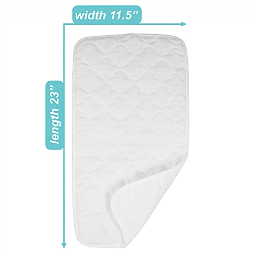 TL Care Ultra Soft Quilted Waterproof Changing Table Pad Liners, 11.5" x 23" 3Count