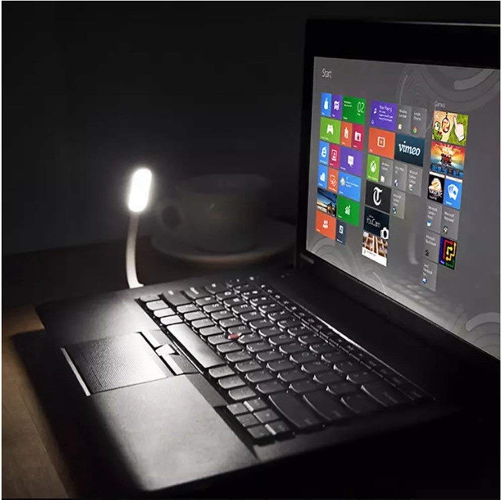 EBYPHAN Mini USB Light for Keyboard, Flexible USB Laptop Light, Adjustable USB Lamp for Notebook Computer(Gooseneck Structure, LED Lighting Source, 10-Pack)