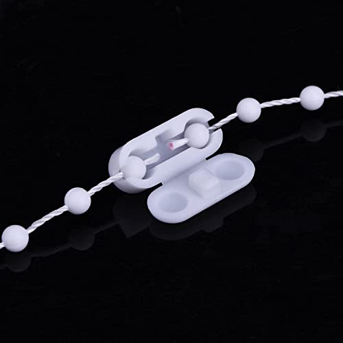 20 Pack Replacement Vertical Roman Roller Blind Ball Chain Cord Connector Clips (Plastic A)