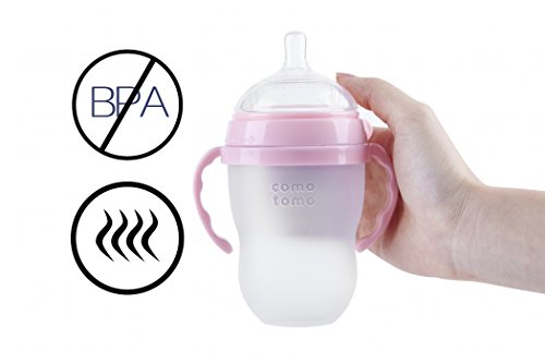 Compatible Bottle Handle for Comotomo, (Pack of 3, Pink)