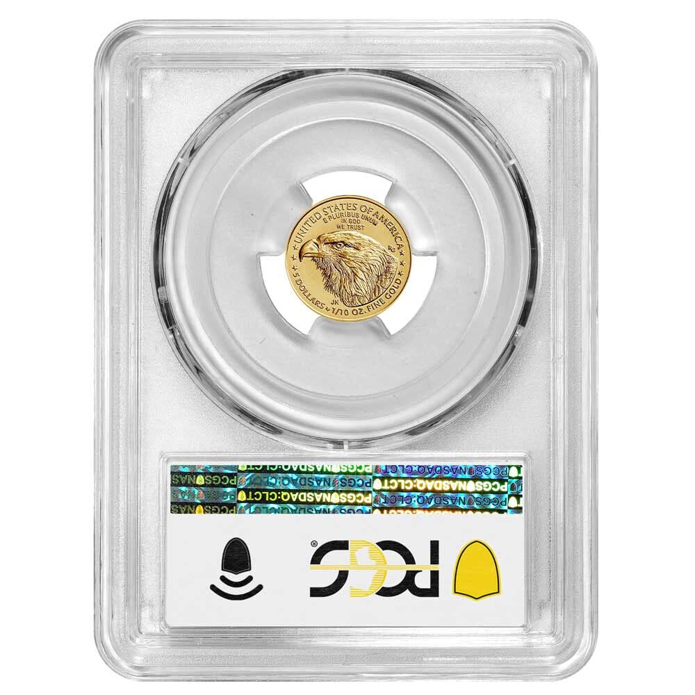 2023 No Mint Mark 2023 $5 American Gold Eagle 1/10 oz PCGS MS70 Trump 45th President Label $5 PCGS MS-70