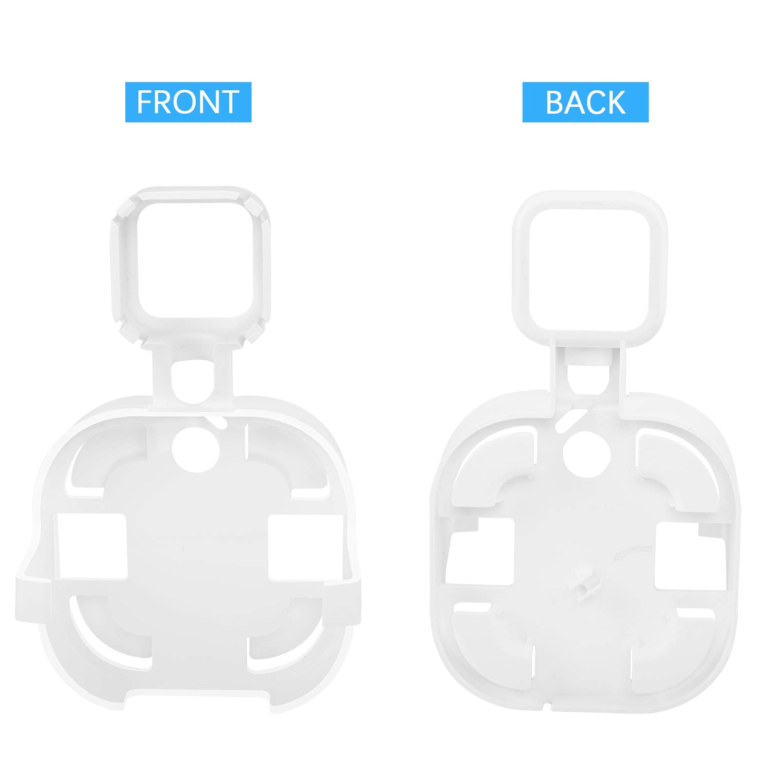 HOLACA Outlet Wall Mount Hanger for eero 6 Dual-Band mesh Wi-Fi 6 Router, Space Saving Holder, Easy Moved, Cord Management for eero 6 without Messy Wires and Screws (2 Pack)