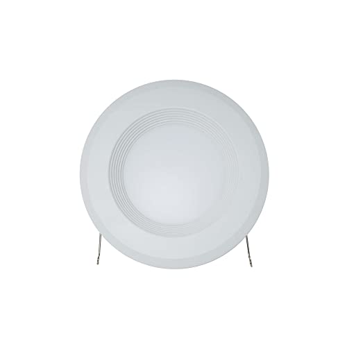 Catalina Lighting 5"-6" Battery Backup Power Supply LED Recessed Ceiling Floodlight Fixture, Emergency Lighting, White