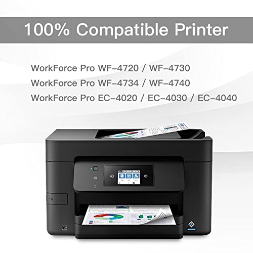 802XL Remanufactured Ink Cartridges Replacement for Epson 802 XL 802XL T802 T802XL to Use with Workforce Pro WF-4720 WF-4730 WF-4734 WF-4740 EC-4020 EC-4030 EC-4040 Printer (1 Magenta)