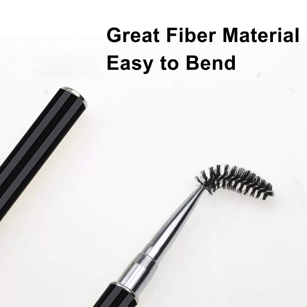 2PCS Professional Mascara Brushes Wands Eyebrow Brush With Cap Portable Eye Brush Eyelash Wands Brushes Makeup Applicator Cosmetic Brushes for Travel