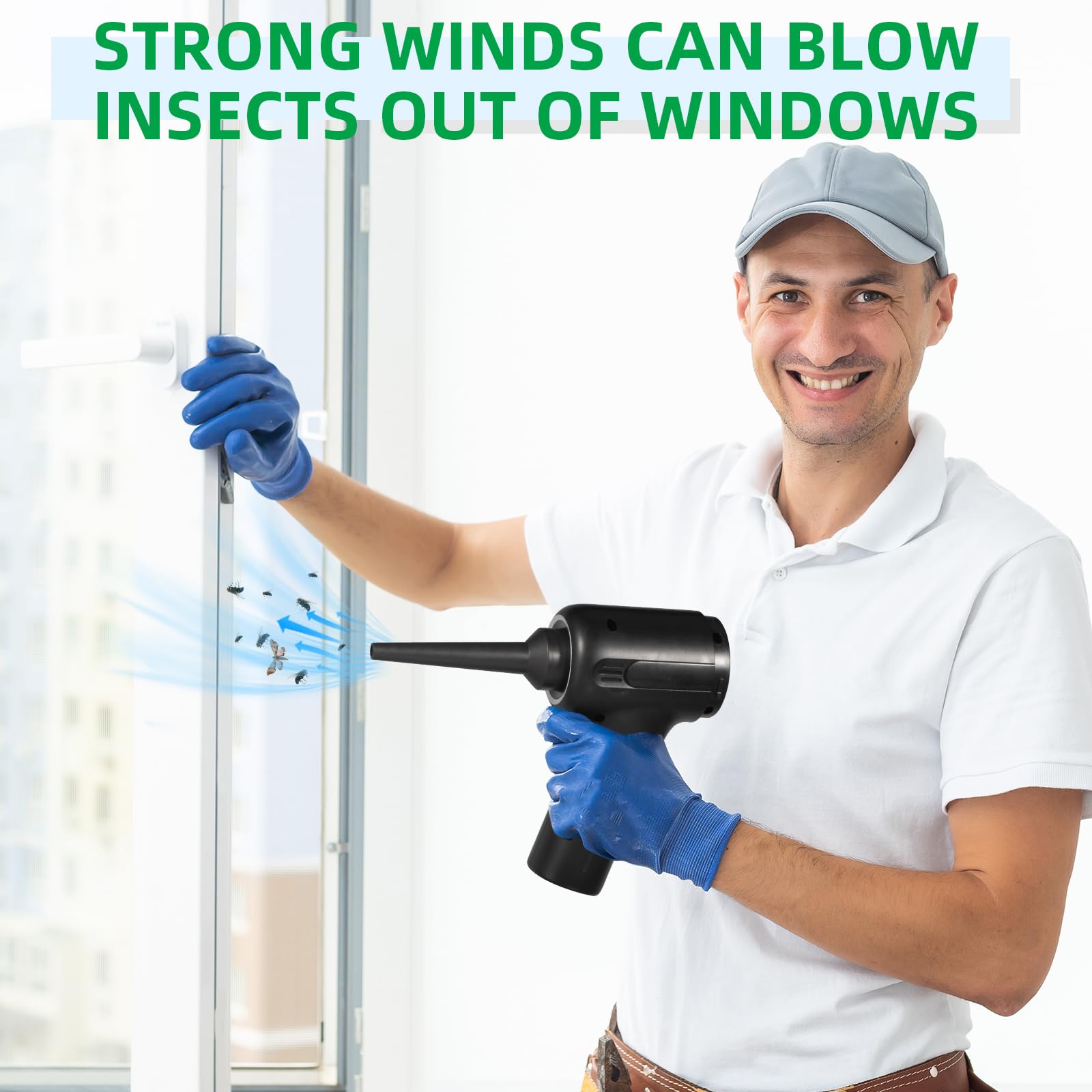 2024 Upgraded Bug Vacuum & Handheld Vacuum Cordless with 9000PA, High Power Portable Bug Catcher Small Spider Catcher Use for Home Office Car RV Insect Traps Catcher and Release with Insect Cage