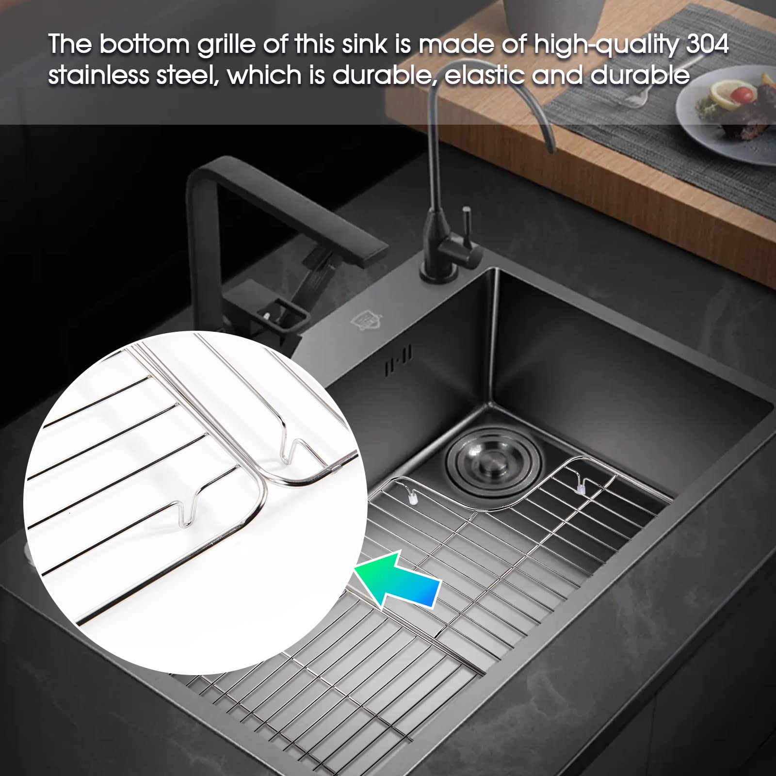 ๐ฎ๐ฌ๐ฎ๐ฏ ๐๐ฅ๐๐ง๐๐๐๐ Sink Protector for Kohler K-6639-ST Whitehaven Bottom Basin Rack Stainless steel with 6488 Farmhouse Sink protectors compatible