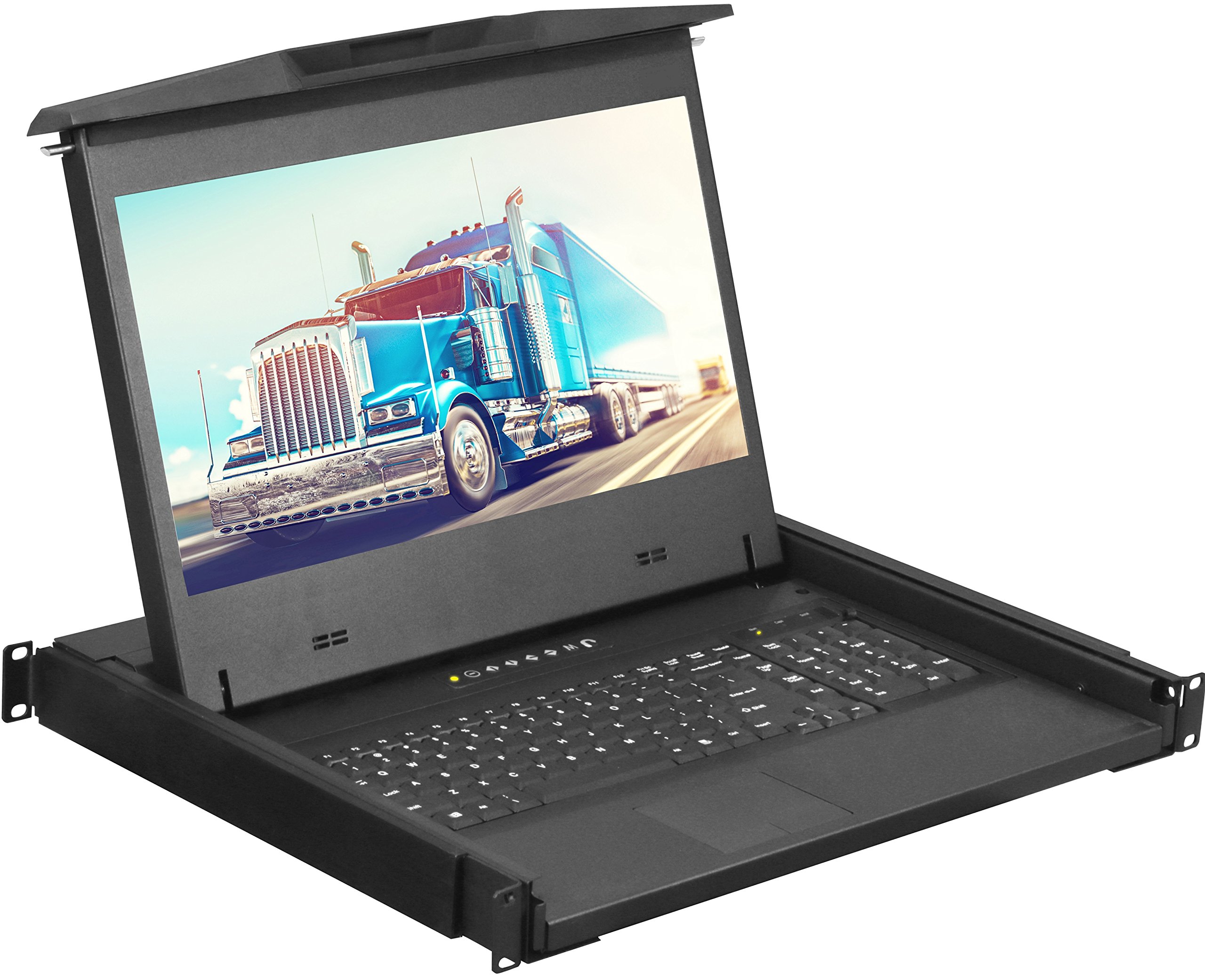 Crystal Image Technologies - Rackmount Monitor, 1920 X1080, 1U 17.3" LCD, VGA + HDMI Input Part#RM-F17USD-16BRK, 3 Year Warranty