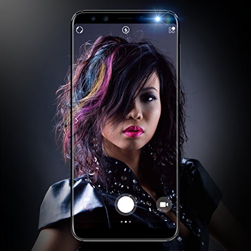 BLU Pure View -32GB +3GB RAM, 5.7β HD+ 18:9 Display Smartphone with Dual Front Selfie Cameras -Black