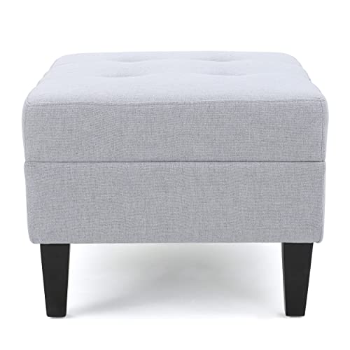 Christopher Knight Home Zahra Ottoman, Light Grey