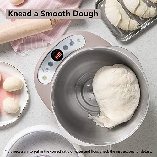 Bear HMJ-A50B1 Dough Maker with Ferment Function, Microcomputer Timing, Face-up Touch Panel, 4.5Qt, 304 Stainless Steel