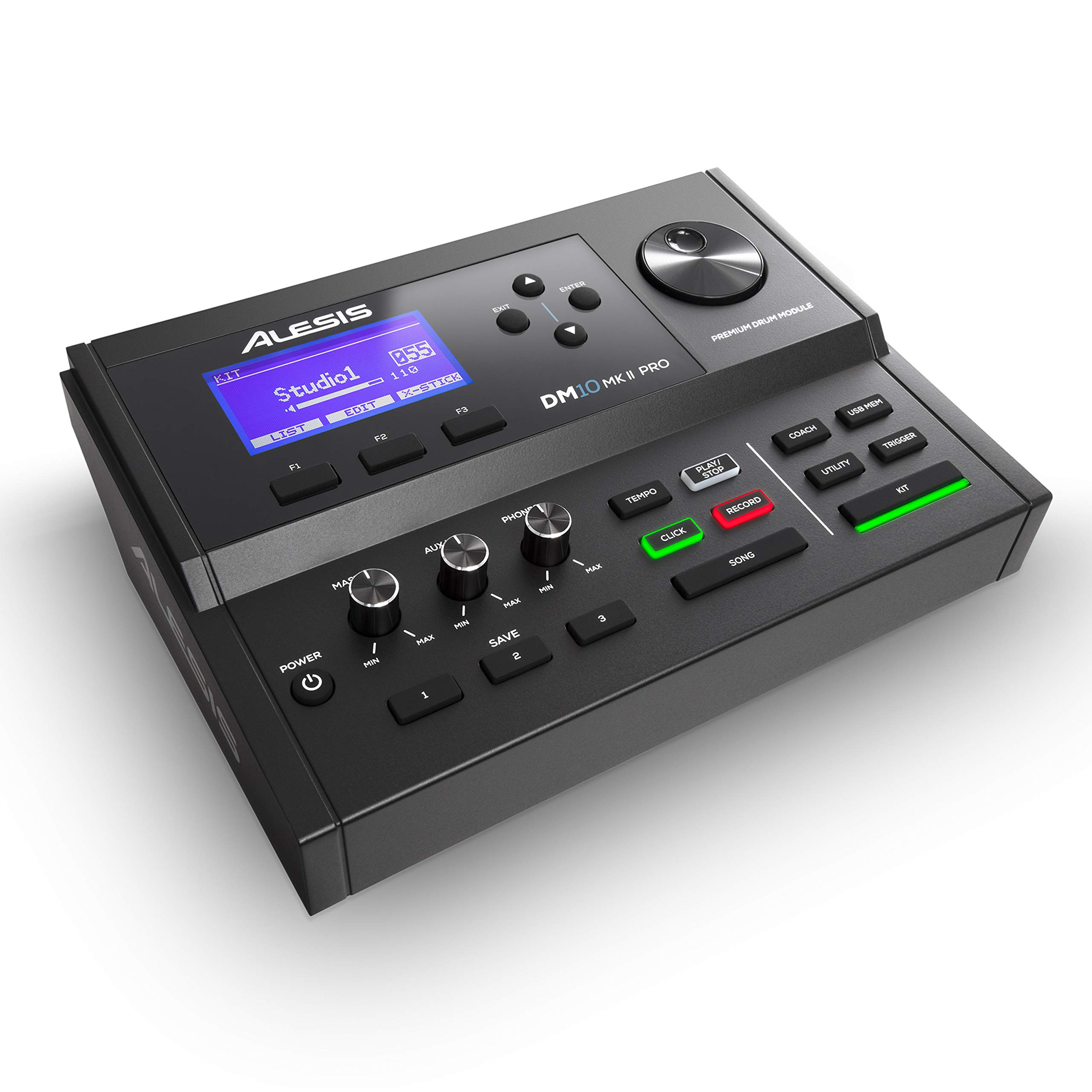 Alesis DM10 MKII Pro Kit + Strike Amp 12 | 10-Piece All-Mesh Electronic Drum Kit Bundled with 2000-Watt Ultra-Portable Powered Drum Speaker/Amplifier