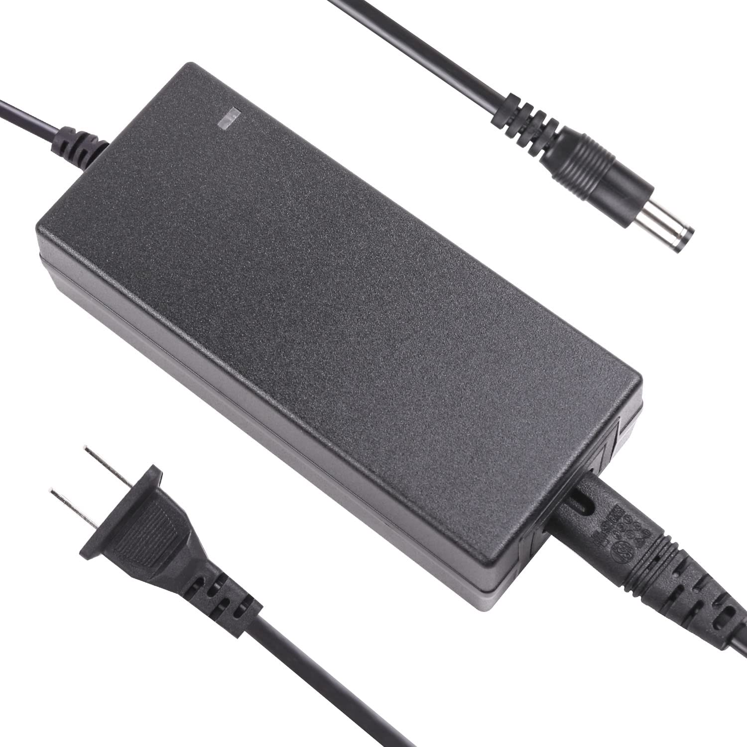 42V 2A DC Charger Power Supply Adapter Connector for 36V Electric Bike Lithium Battery Charger, for 36V li-on Battery Pack, , Diameter 5.5mm, 2.1mm Green