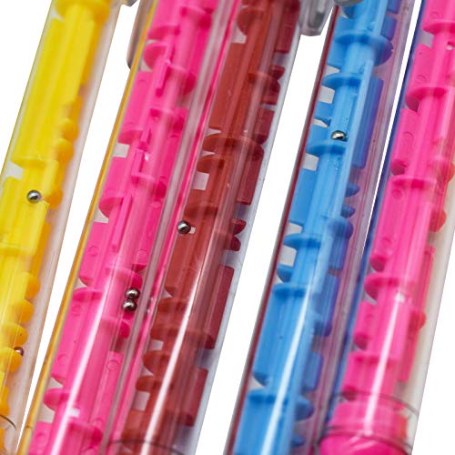 Maydahui 15PCS Maze Puzzle Shape Ballpoint Pen Novelty Creative Pens Blue Ink for Adults Student