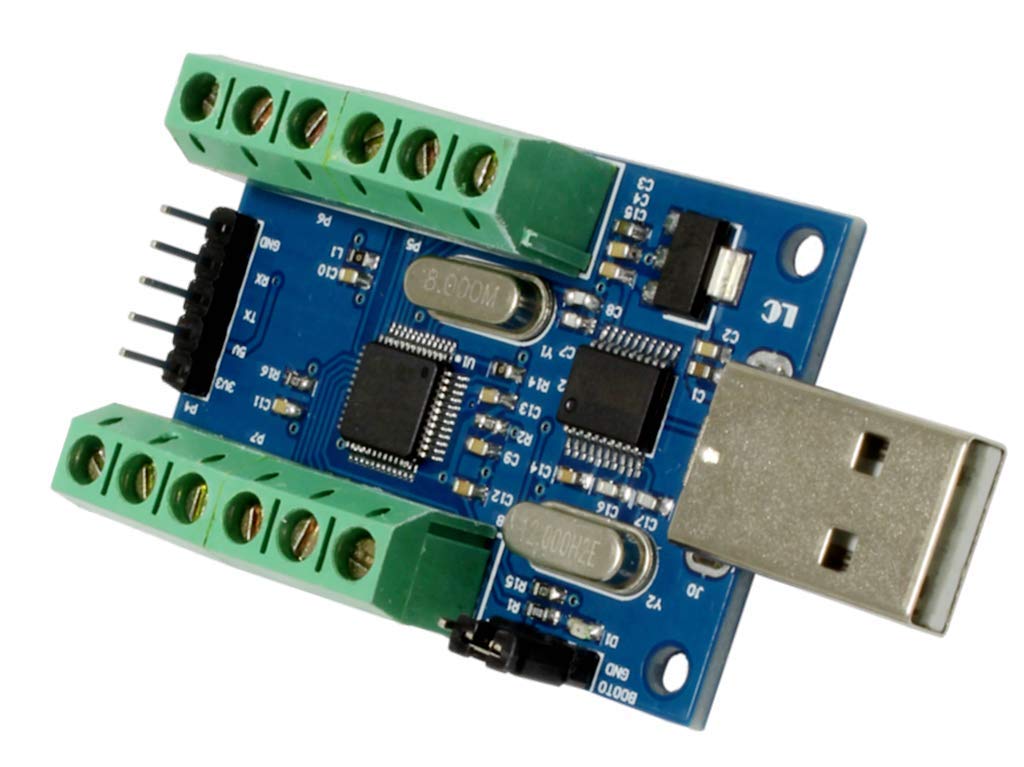 USB 10-Channel 12Bit AD Data Collection Module STM32 UART communication ADC Module