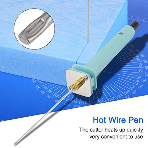 Electric Foam Cutter Foam Board Cutter 7.5v 2.5A Polystyrene Cutting Machine Pen Kit Tool Hand Held Styrofoam Cutting Pen 10cm (Power Adapter is not Included)
